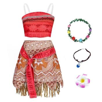 Conjunto de fantasias WonderBabe Moana Princess com acessórios 7-8T ...