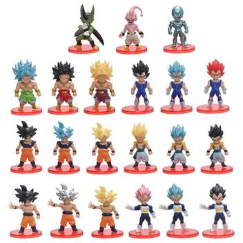 Conjunto De Figuras De Anime Dragon Ball Z 21 Peças Son Goku Majin Buu ...