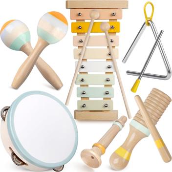 Conjunto de instrumentos musicais Rmischolar Montessori para crianças ...