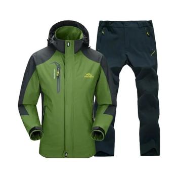 Conjunto De Jaqueta E Calça Masculina Para Caminhadas Ao Ar Livre ...