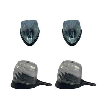 Conjunto de Lanternas Pisca Seta Dianteira Cristal MB 1113/1114 + Teto ...
