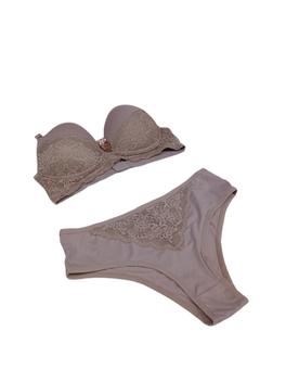 Conjunto de lingerie plus size tanga cos alto city poliamiam - SOU ...