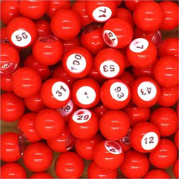 Conjunto de números de bolas de sorteio Tapp Collections (1-100) 22 mm ...