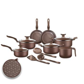 Conjunto de Panelas D'ITÁLIA 10 peças Disegno Marrom Teflon - D'Italia ...