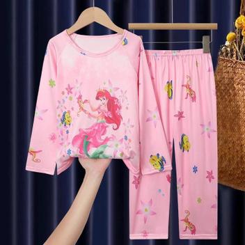 Conjunto De Pijamas Infantis De Manga Comprida Mickey Minnie Winnie the ...