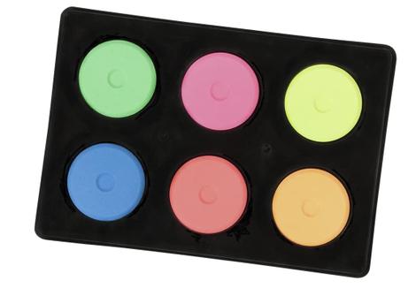 Conjunto de pintura Jack Richeson Mini Tempera Fluorescent 6 cores ...
