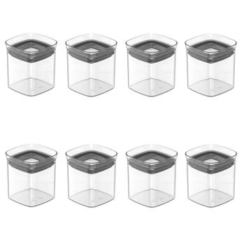 Conjunto de Potes Herméticos para Temperos 150 ml 8 Peças Block Modular ...