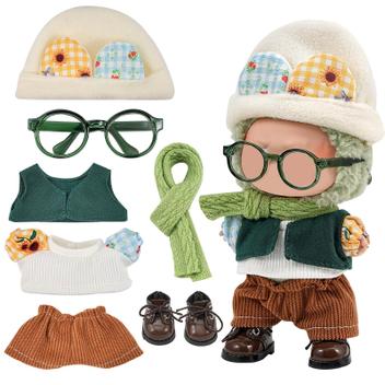 Conjunto de roupas de boneca para bonecas Labubu de 17 cm com ...