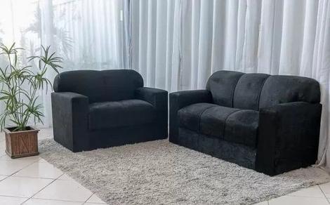 Conjunto De Sofá 2 e 3 Lugares Xaropinho - Veneza estofados - Conjunto de Sofás - Magazine Luiza