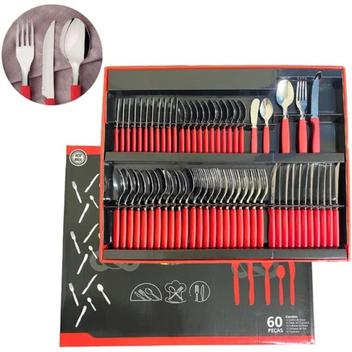 Conjunto De Talher Completo 60 Peças Completo Alta Qualidade Planeta ...