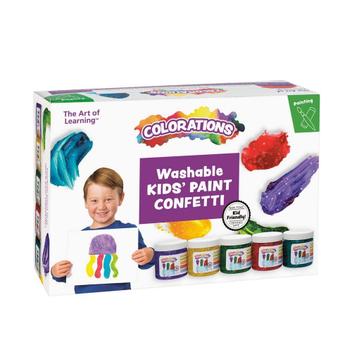 Conjunto de Tintas Laváveis Colorations Kids Primary - 5 Cores com ...