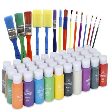 Conjunto de Tintas Tempera Positive Art Kids - 40 Cores (60ml) com 15 ...