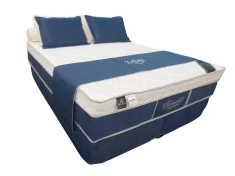 Conjunto eurosono romance queen 1,98 x 1,58 x 30 - Base Cama Box Queen ...