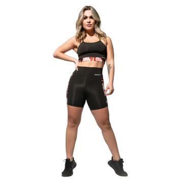 Conjunto Fitness Top E Short Liso Print Marrom WarFit - Conjunto de ...