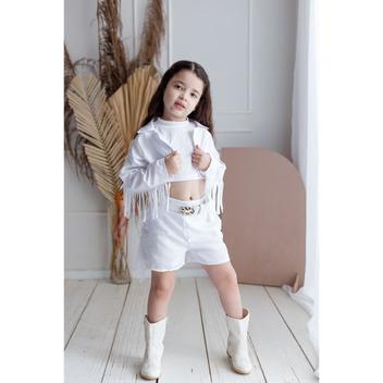 Conjunto Infantil Boiadeira Branco Look Country Perfeito para o Fim de ...