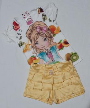 Conjunto Infantil Boneca - Leleli Kids - Conjunto Infantil - Magazine Luiza