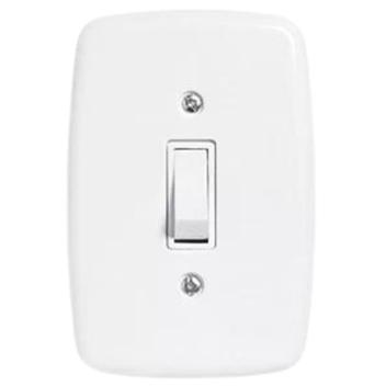 Conjunto Interruptor Simples de Luz Pluzie Linha Ideale 1 Tecla ...