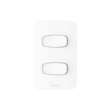 Conjunto Interruptores 2 Teclas Simples - ALUMBRA - Interruptores ...