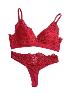 Conjunto Lingerie Com Calcinha Fio Duplo - Penelope joy - Conjunto de ...