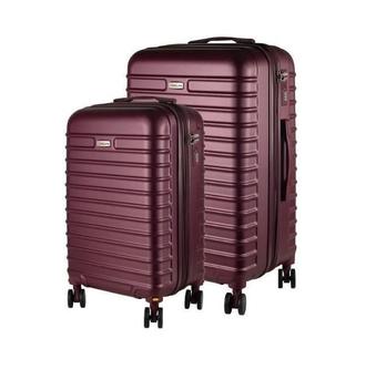 Conjunto Mala 23Kg + Mala 10Kg Expansível Vinho Fan - Ultra Leve - Mala ...