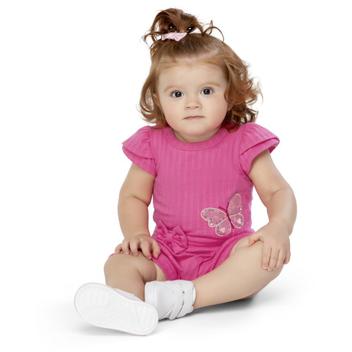 Conjunto Menina Blusa e Shorts em Canelado na cor Rosa - Angerô ...