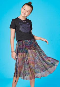 Conjunto Menina Shorts Tule Sobreposição Juvenil Preto Mylu - Conjunto ...