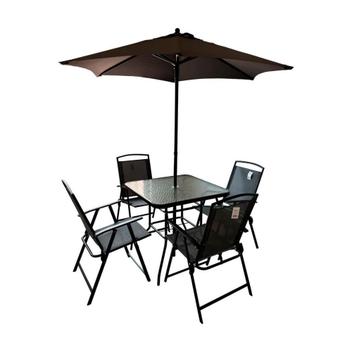 Conjunto Mesa Com 4 Cadeiras + 1 Guarda-Sol ST72367 NDI - Conjunto de ...