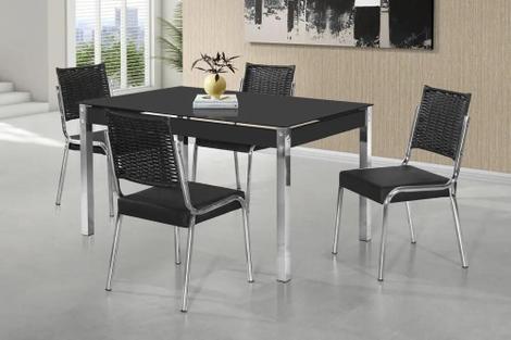 Conjunto mesa facinare cr rt. 1,20x0,80 vd serig-4 cad.rainha new junco ...