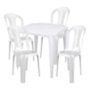 Conjunto Mesa Plastica Com 4 Cadeiras Bistro Mor - Marca - Outros ...