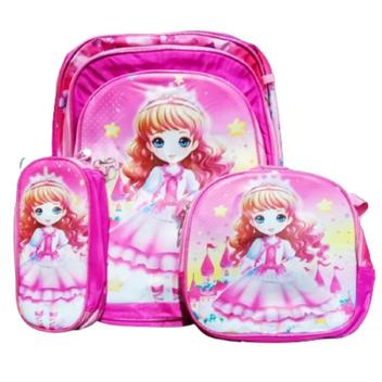Conjunto Mochila Infantil + Lancheira + Estojo - Yoo Lucki - Material ...