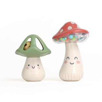 Conjunto musical de chocalhos Itzy Ritzy Mini Maracas Mushroom Design ...