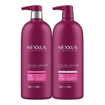 Conjunto Nexxus Color Assure Shampoo e Condicionador - 1 Litro - Kit ...