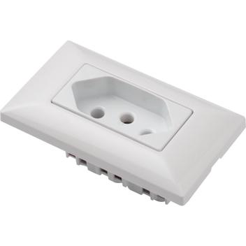 Conjunto para Movel 1 Tomada 2P T 10 A Tramontina Branca - Tomadas ...