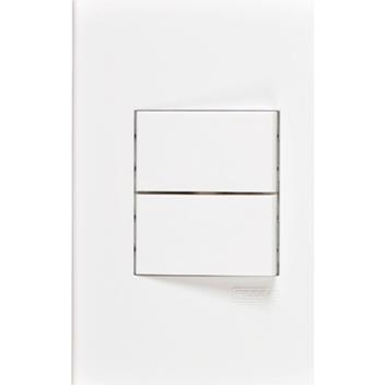 Conjunto Peesa Alfa 1505C 1 Interruptor Simp.1 Paralelo Branco - Módulo ...