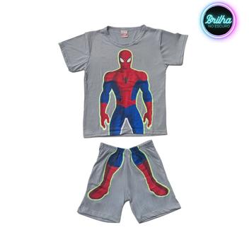 Conjunto Pijama Brilha no Escuro Personagens Menino Infantil Mickey ...