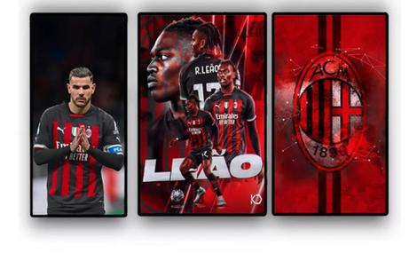 Conjunto Quadro Time De Futebol Jogador Milan" - Iron Tech - Quadro ...