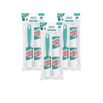 Conjunto Rolo Adesivo 9 Peças Flash Limp Tira Fiapos e Pelos ...
