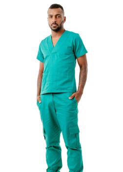 Conjunto Scrub Básico Masculino - Bernice - Pijama Hospitalar ...