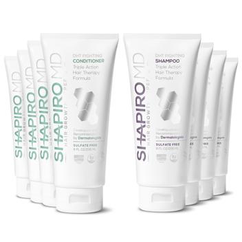 Conjunto Shapiro MD para Tratamento de Queda de Cabelo - Shampoo e ...