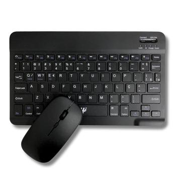 Conjunto Teclado Com Mouse Bluetooth Sem Fio Coloridos Wireless - loja ...