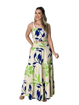 Conjunto Viscolinho Cropped E Saia Elegante C/ Bojo Lançamento ...