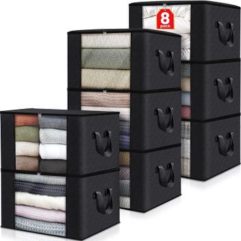 Conjuntos de 8 Recipientes de Armazenamento Fab Totes - 60 Litros de ...