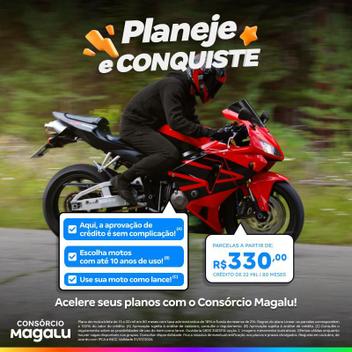 Consórcio de Moto - 22 Mil - 80 Meses - Planeje e conquiste - Consórcio Magalu - Consórcio de ...
