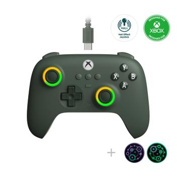 Controlador com fio 8Bitdo Ultimate C Hall Effect para Xbox - Verde ...