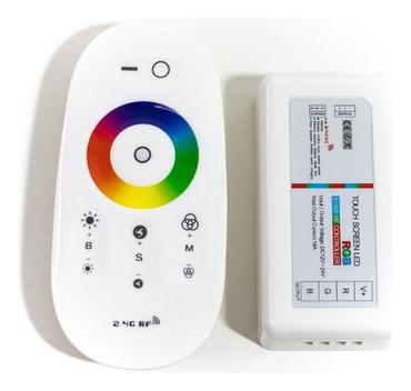 Controladora + Controle Rgb Touch Rf 2.4g P Fita Led Piscina - AAA TOP LED - Fita de LED ...