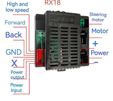 Controle E Recptor Rx18 6v Carro Infantil Eletrico - WEELYE - Carrinho ...