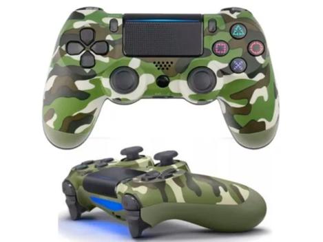 Controle Manete Gamer Compativel Ps4playstation4 Sem Fio Verde ...