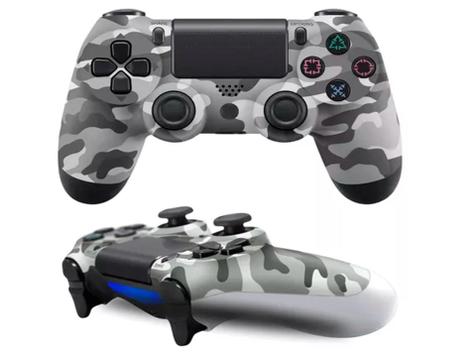 Controle Manete Gamer Ps4playstation4 Sem Fio Cinza Camuflado - Kapbom ...