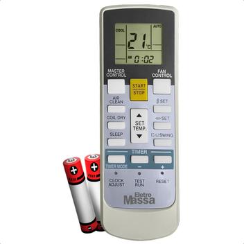 Controle Remoto Compatível Ar Condicionado Split Fujitsu Inverter ...