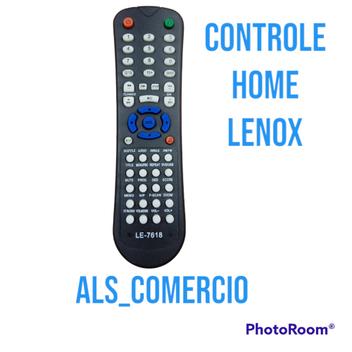 Controle Remoto LE 7618 para home theter lenox - LELONG - Controle para ...